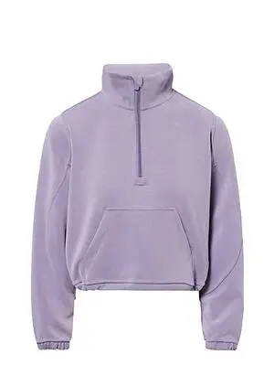 Lululemon Brushed Softstreme Cropped Sweatshirt - Grape Mist