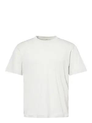 Eleventy Crew-neck Cotton And Modal-blend T-shirt - Sand