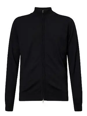 John Smedley Claygate Full-zip Wool Jacket - Black