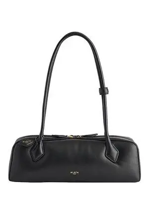 Alaïa Teckel Medium Leather Shoulder Bag - Noir