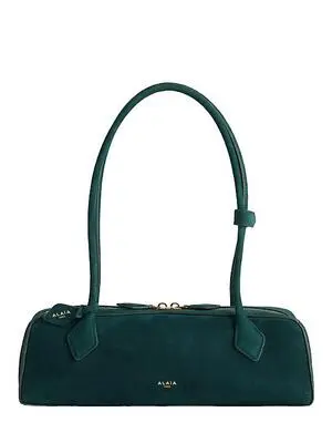 Alaïa Teckel Medium Nubuck Shoulder Bag - Vert Foret