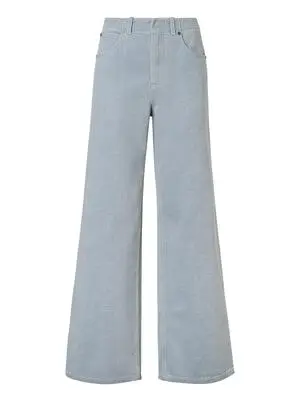 FENDI Flared Five-Pocket Trousers With Embossed Detailing