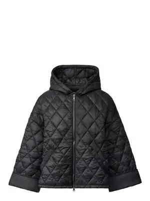 Fabiana Filippi Quilted Hooded Jacket - Black