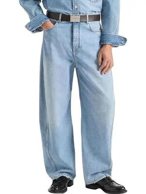 Givenchy Stone-washed Barrel-leg Jeans - 452-light