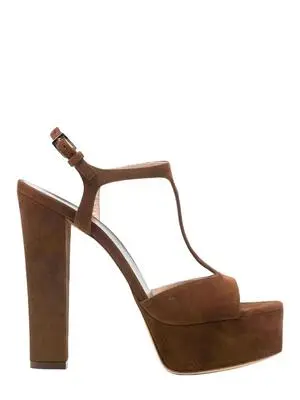 TOM FORD Platform Heeled Sandals - Brown