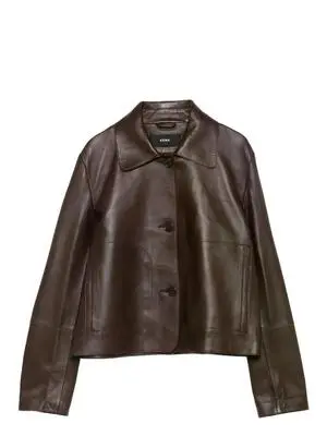 ARMA Buttoned Leather Jacket
