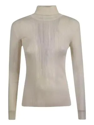 P.a.r.o.s.h Ribbed Roll-neck Sweater - Neutrals