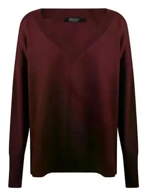 ARAGONA V-neck Sweater - Red