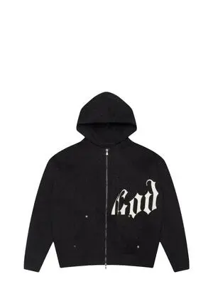 GODSPEED Logo Zip Up Hoodie - Black