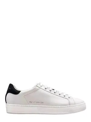 CU | LT ESSENCE Lace-up Leather Sneakers - White