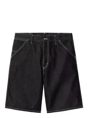 Carhartt Work In Progress Contrast Stitch Shorts - Black