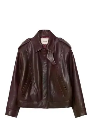 Zadig&Voltaire Kimo Leather Jacket - Red