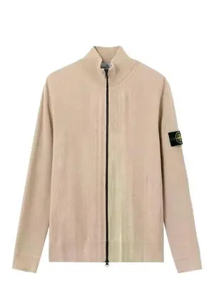 Stone Island Zip-up Knitted Cardigan - Neutrals