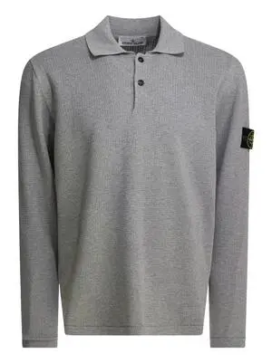 Stone Island Long-sleeve Polo Shirt - Grey