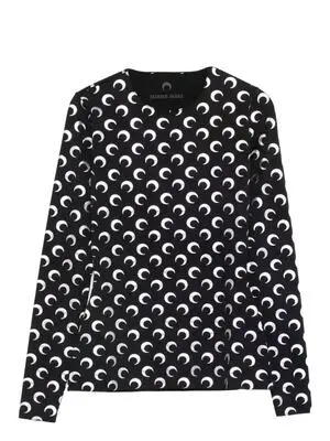 MARINE SERRE Moon-print Top - Black