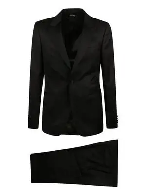 Zegna Single-breasted Suit - Black