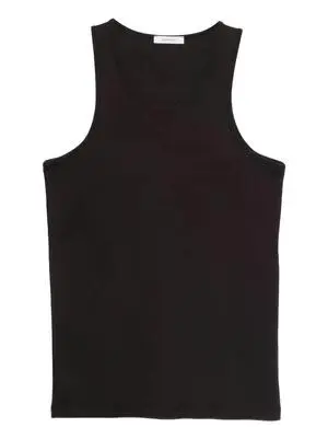 LEMAIRE Round-neck Tank Top - Black
