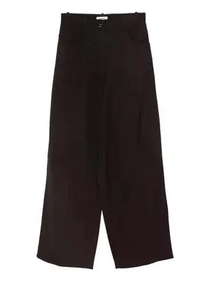 Sandro High-waisted Palazzo Pants - Brown
