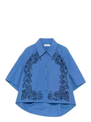 Sandro Embellished Shirt - Blue