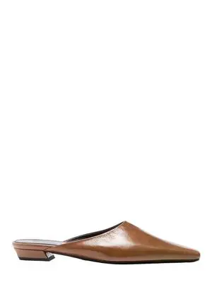 Proenza Schouler Trap Leather Mules - Brown