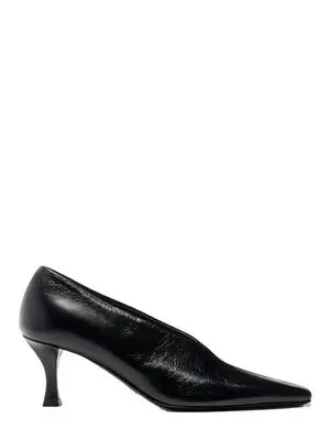 Proenza Schouler Square-toe Leather Pumps - Black
