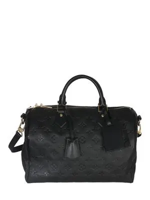 LOUIS VUITTON Monogram Empreinte Speedy Soft 30 - Black