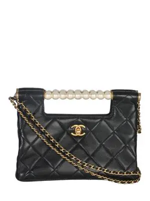 CHANEL Chanel 25p Shiny Quilted Lambskin Small Shopping Bag