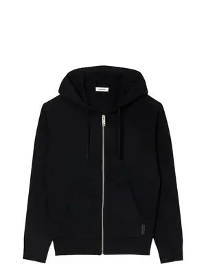Sandro Long-sleeve Zip-up Hoodie - Black