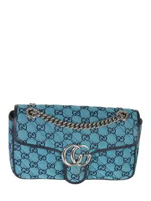 Gucci Small GG Marmont Bag Blue