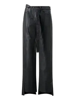 Ottolinger Glazed-effect Baggy Trousers - Black