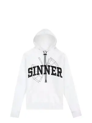 RtA Graphic Print Sinner Hoodie - White