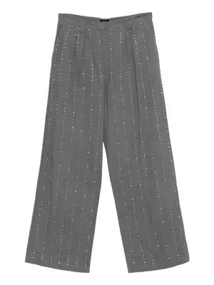 Pinko Penny Embellished Trousers - Grey
