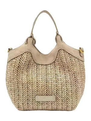 GIANNI CHIARINI Dua Woven Top-handle Tote Bag - Neutrals