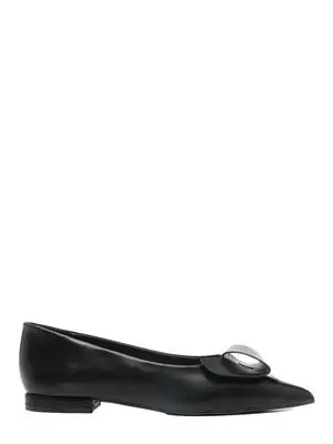 EXÈ Pointed-toe Ballet Flats - Black