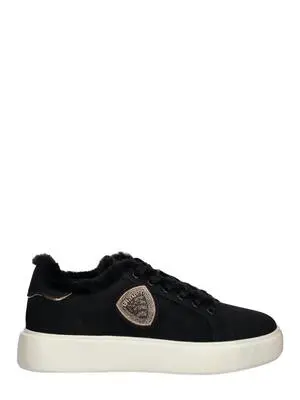 BLAUER. Venus Faux-fur-trim Sneakers - Black