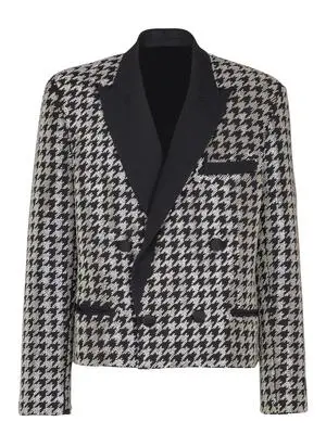 Balmain Virgin Wool Spencer Jacket - Silver