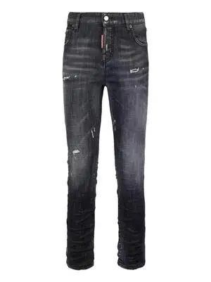 Dsquared2 Distressed Wash Jeans - Grey