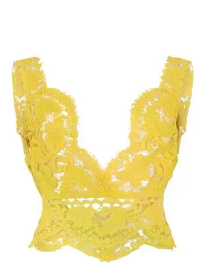 Dsquared2 Sophie Lace Top - Yellow