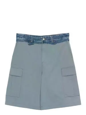 MAISON MARGIELA Denim-panel Cargo Shorts - Blue