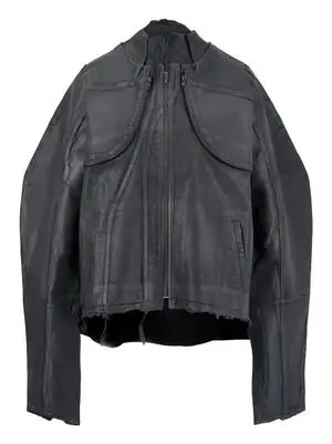 Ottolinger Glazed-effect Denim Zip-up Jacket - Black