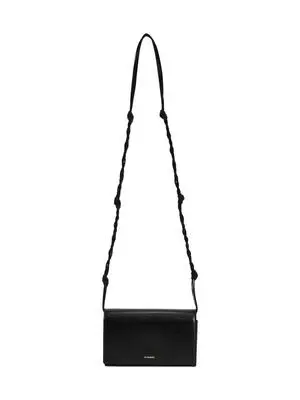 JIL SANDER Logo-detail Shoulder Bag - Black