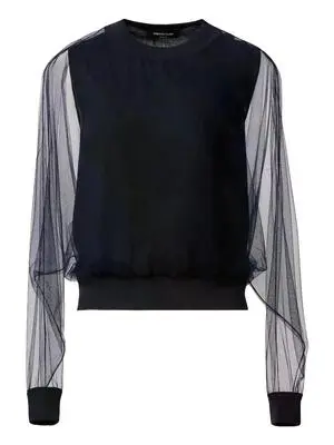 Fabiana Filippi Sheer-sleeve Blouse - Blue