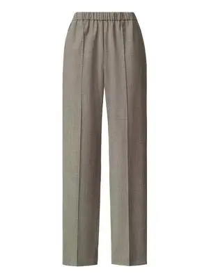 Fabiana Filippi Elasticated-waist Straight Trousers - Grey