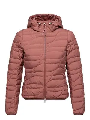 Moncler Delebiao Hooded Short Down Jacket Brown