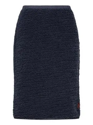 Moncler Teddy Knee-Length Padded Skirt Blue