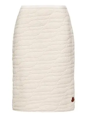 Moncler Teddy Knee-length Padded Skirt - White
