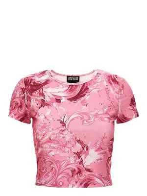 Versace Barocco Print Top - Orchid