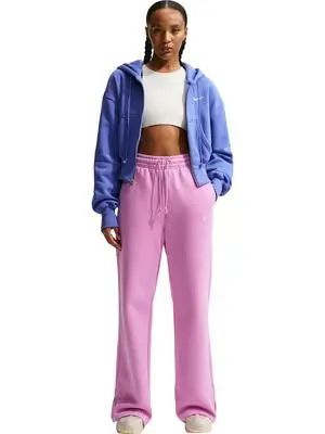Nike Sportswear Phoenix Fleece High-waisted Wide-leg Pants - Purple