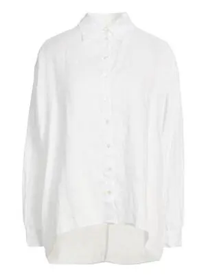 OTTOD'AME Linen Long Shirt - White