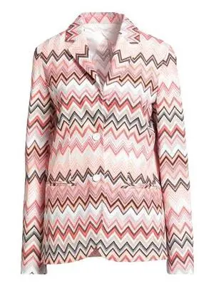 Missoni Knitted Single-breasted Blazer - Red